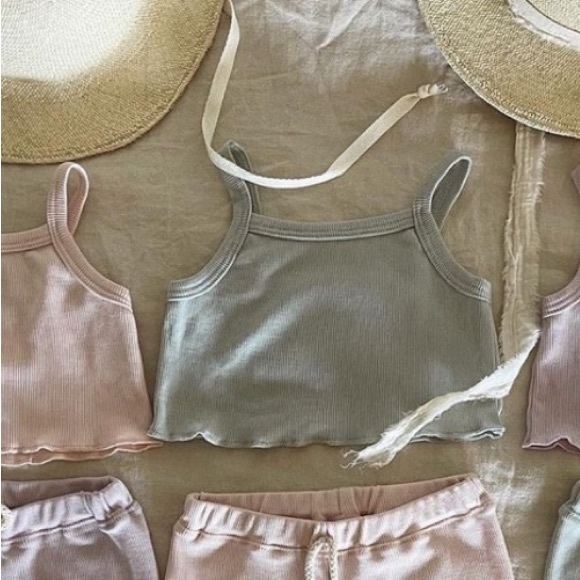 Wild Wawa | Shirts & Tops | Wild Wawa Powder Blue Crop Tank Top ...